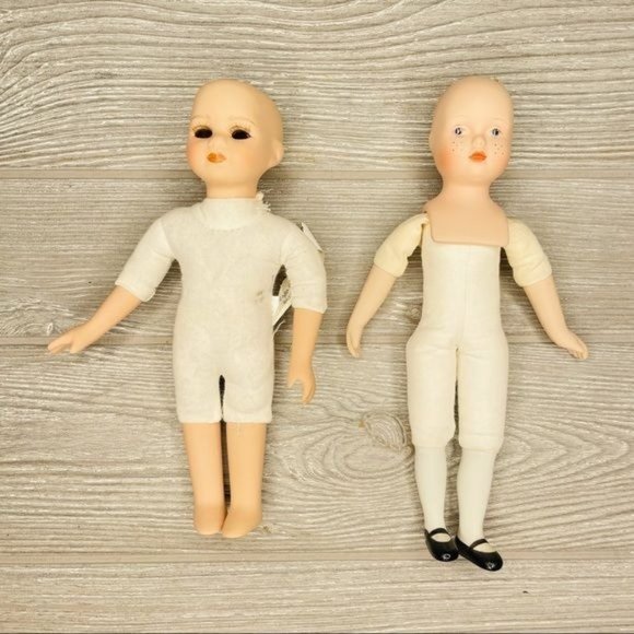 Accents | Two Small Porcelain Glass Dolls For Crafts Or Customization ...